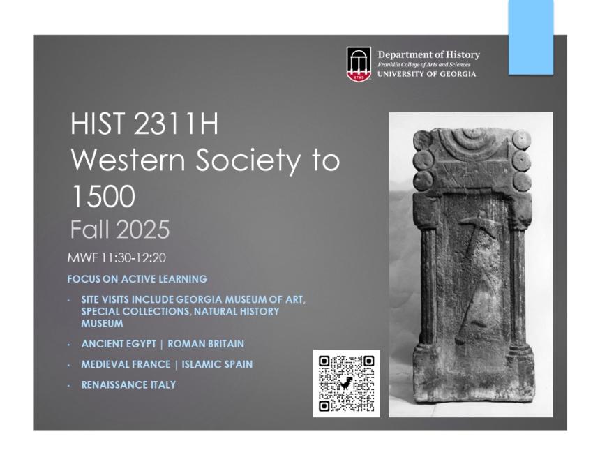 You don't have to be a history major to register for one of our Fall 2025 courses! | History ...